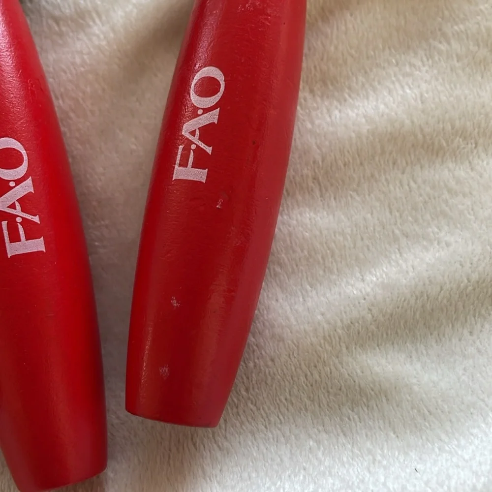 FAO Schwarz | Toys | Red Fao Schwartz Wooden Teddy Bear Handles Jump ...